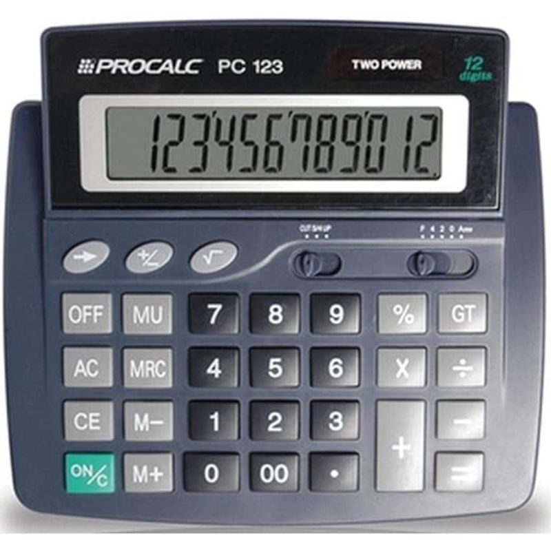 Calculadora Procalc PC123 12 Dígitos - Papelaria Central Uberlândia